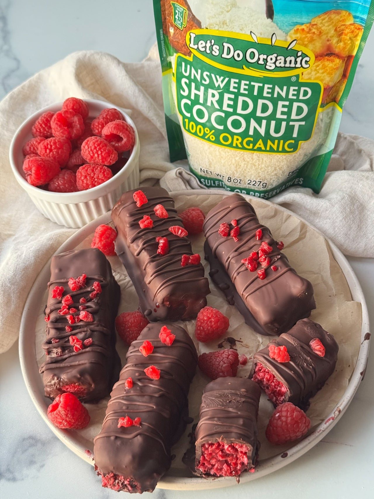 Raspberry Coconut Bars – Edward & Sons Trading Co.