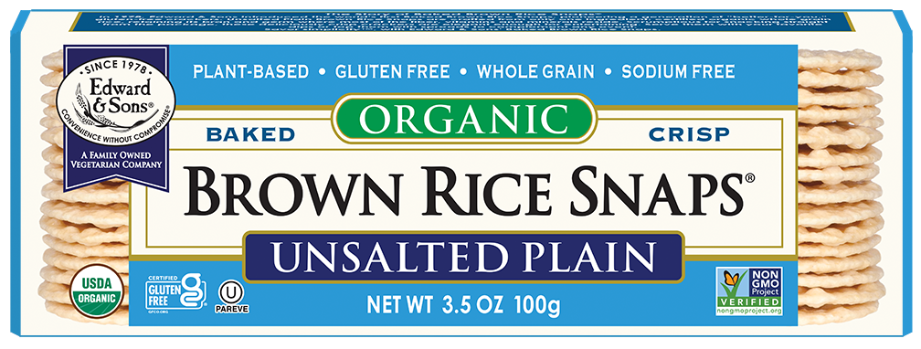 Edward & Sons® Organic Unsalted Plain Brown Rice Snaps® – Edward & Sons ...